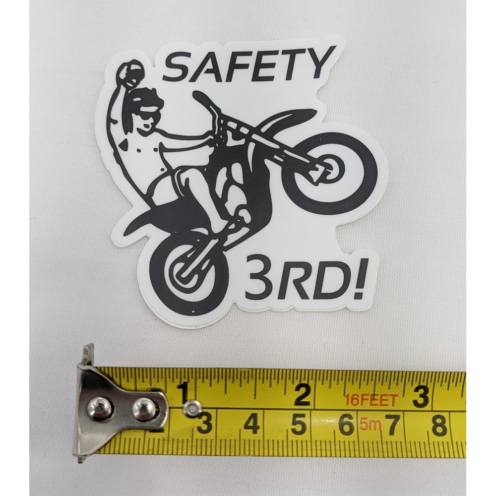 SAFETY THIRD STICKER - SMALL